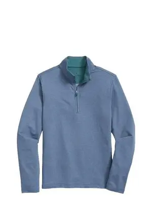 Brooks Brothers Half-zip Pullover - Dark Blue Heather
