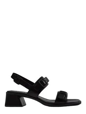 Camper Kora Leather Sandal - Black