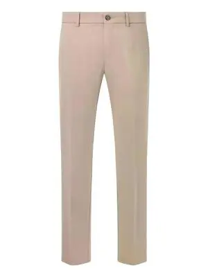BOGGI MILANO Pleated Straight Leg Trousers
