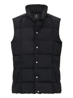 Boggi Milano Quilted Goose-down Vest - Black