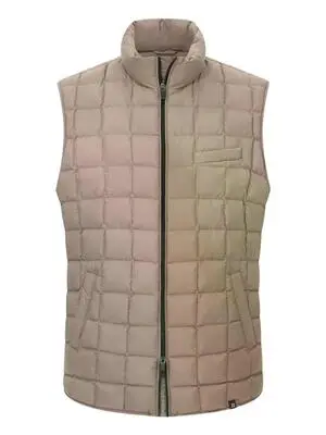 Boggi Milano Quilted Goose-down Gilet - Neutrals