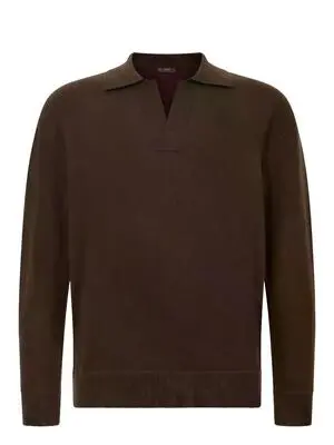 Boggi Milano Polo-neck Sweater - Brown