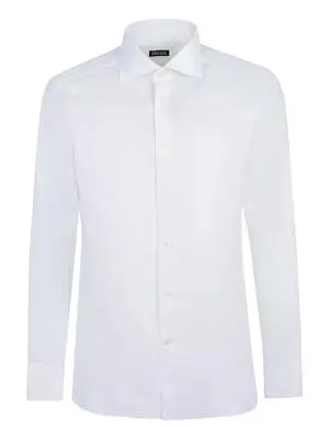 Zegna Long-sleeve Cotton Shirt - White