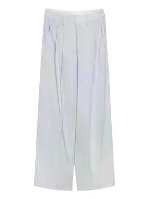 FORTE_FORTE Pleated Wide-leg Trousers - Grey