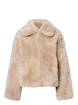 YVES SALOMON Shearling Jacket - Beige