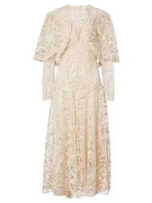 Zimmermann Memento Lace Midi Dress - White
