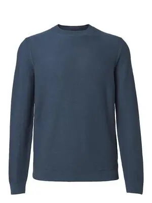 SLOWEAR Virgin Wool Turtleneck Sweater - Blue