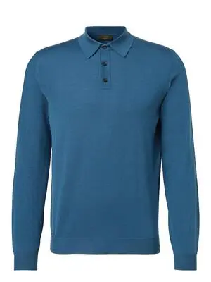 SLOWEAR Wool-Blend Polo Sweater