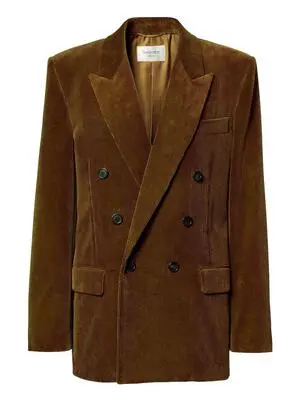 Saint Laurent Cotton Corduroy Blazer - Brown