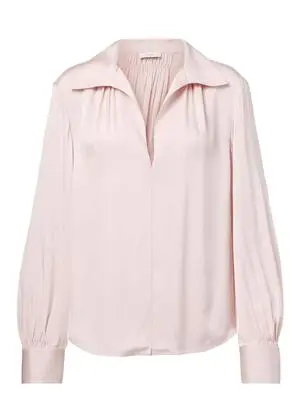 Vince Silk-blend Blouse - Pink