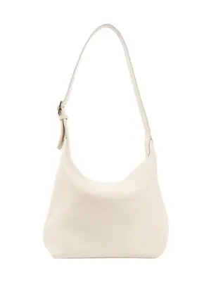 THE ROW Isa Leather Shoulder Bag White