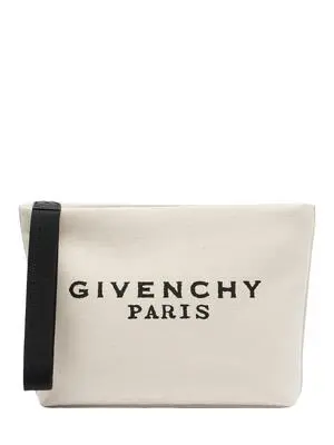 Givenchy Logo Canvas Pouch - Multicoloured