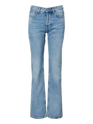 Saint Laurent Mid-rise Bootcut Jeans - Blue