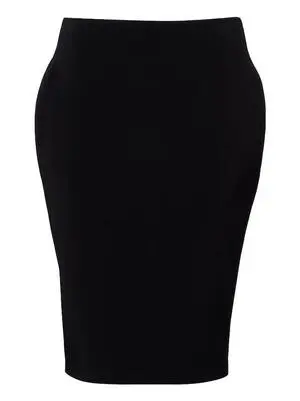 Saint Laurent High-Rise Pencil Skirt Black