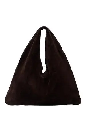 THE ROW Bindle Small Suede Top-handle Bag - Brown