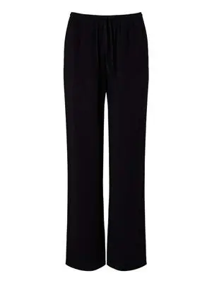 Asceno Aurelia High-rise Straight Pants - Black