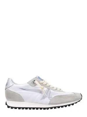 GOLDEN GOOSE Running Marathon Sneakers White Grey Silver