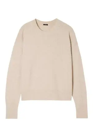 JOSEPH Brushed Cashmere-blend Sweater Beige