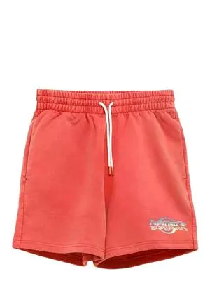 Casablanca Elasticized-waistband Logo-print Shorts - Red