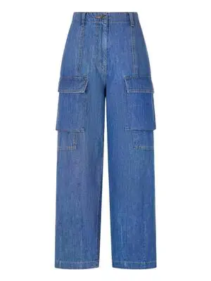 STUDIO TOMBOY Cargo Denim Trousers - Blue