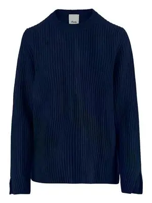 ALLUDE Ribbed Wool-Cashmere Sweater