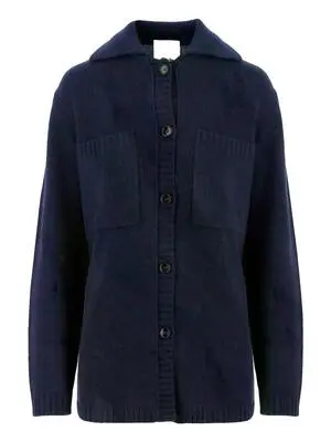 ALLUDE Buttoned Cardigan - Blue