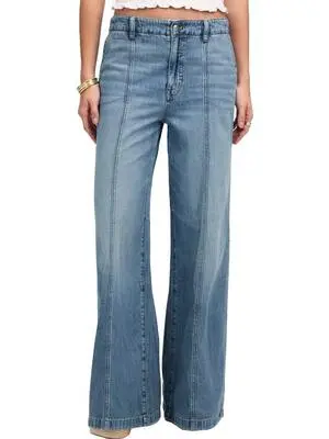 Madewell Wide-leg Denim Trousers - Robertson Wash