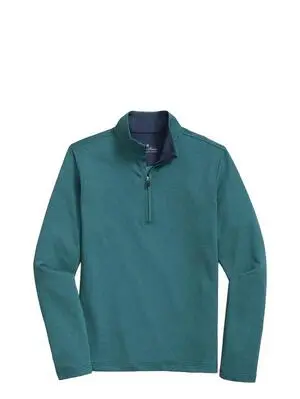 Brooks Brothers Half Zip Pullover Teal Heather