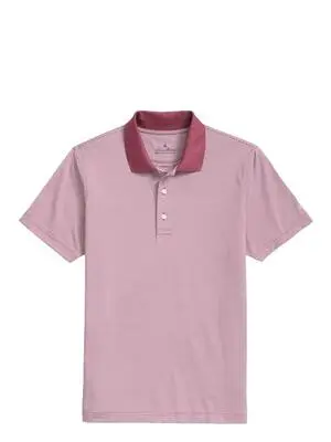 Brooks Brothers Performance Golf Polo - Violet/white
