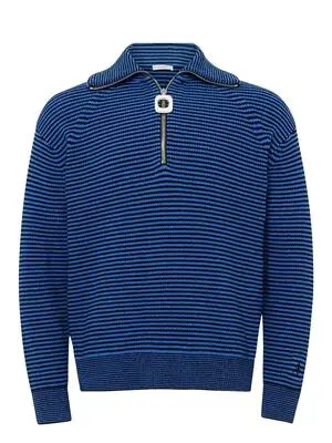 JW Anderson Half Zip Jumper - Blue
