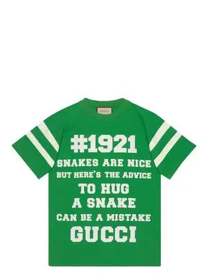 Gucci To Hug A Snake Graphic T-shirt - Cream