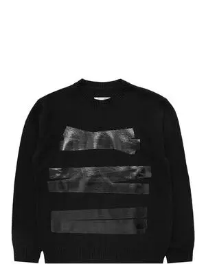 MAISON MARGIELA Tape Crewneck Sweater - Black