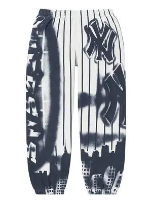 Supreme X New York Yankees Airbrush Sweatpant - White