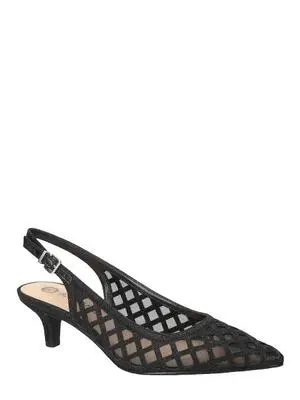 BELLA VITA Bella Vita Noel Pointed Toe Slingback Pumps Black Glitter