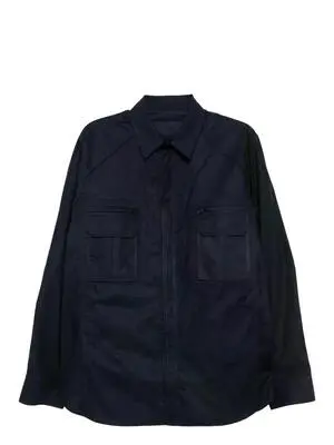JUUN.J Military Zip-up Shirt - Blue