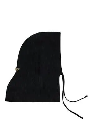 Prada Wool-cashmere Knit Hood - Black