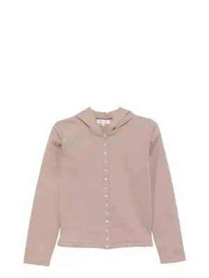 AGNÈS B. Snap Cotton Hoodie - Neutrals