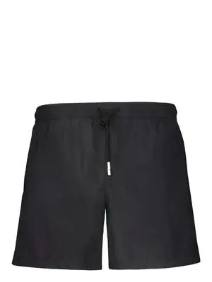 Fedeli Drawstring-waist Swim Shorts - Black