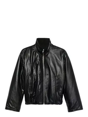 ARMA Zip-front Leather Jacket - Black