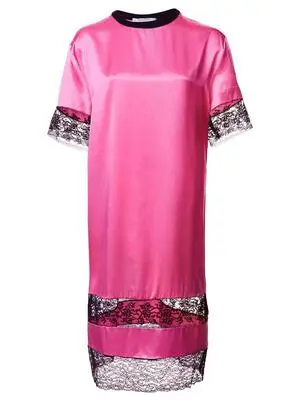 Givenchy Lace Panel T-shirt Dress - Pink