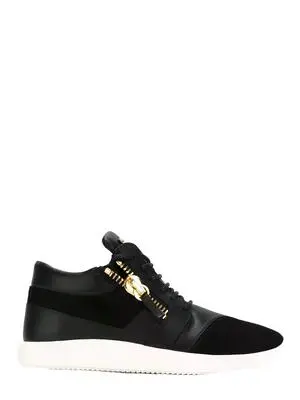 GIUSEPPE ZANOTTI Runner Mid-top Sneakers - Black