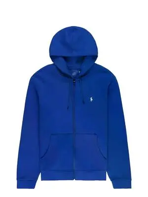 Ralph Lauren Logo-embroidered Zipped Hoodie - Blue