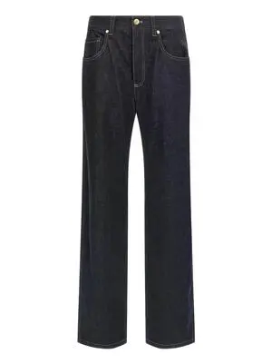 Brunello Cucinelli Monile-detailed Denim Jeans - Blue