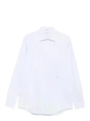 Massimo Alba Striped Long-sleeve Shirt - White