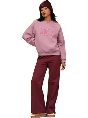 Pink UGG Logo Crewneck Purple