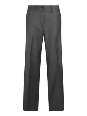 NINE:INTHE:MORNING Wool Wide Leg Trousers - Kette