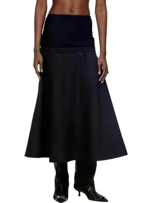 DIESEL® Drop-Waist Flared Skirt