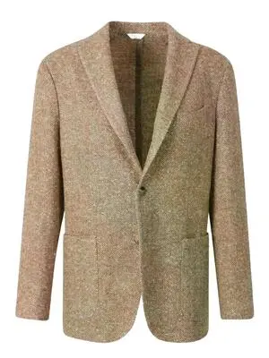 Boglioli Herringbone Wool Jacket - Neutrals