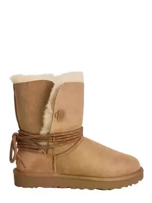 UGG Logo Detail Shearling Boots