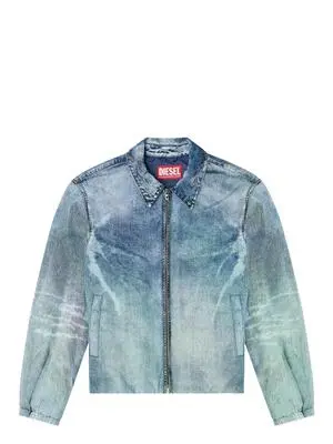 DIESEL Denim-effect Jacket - Blue